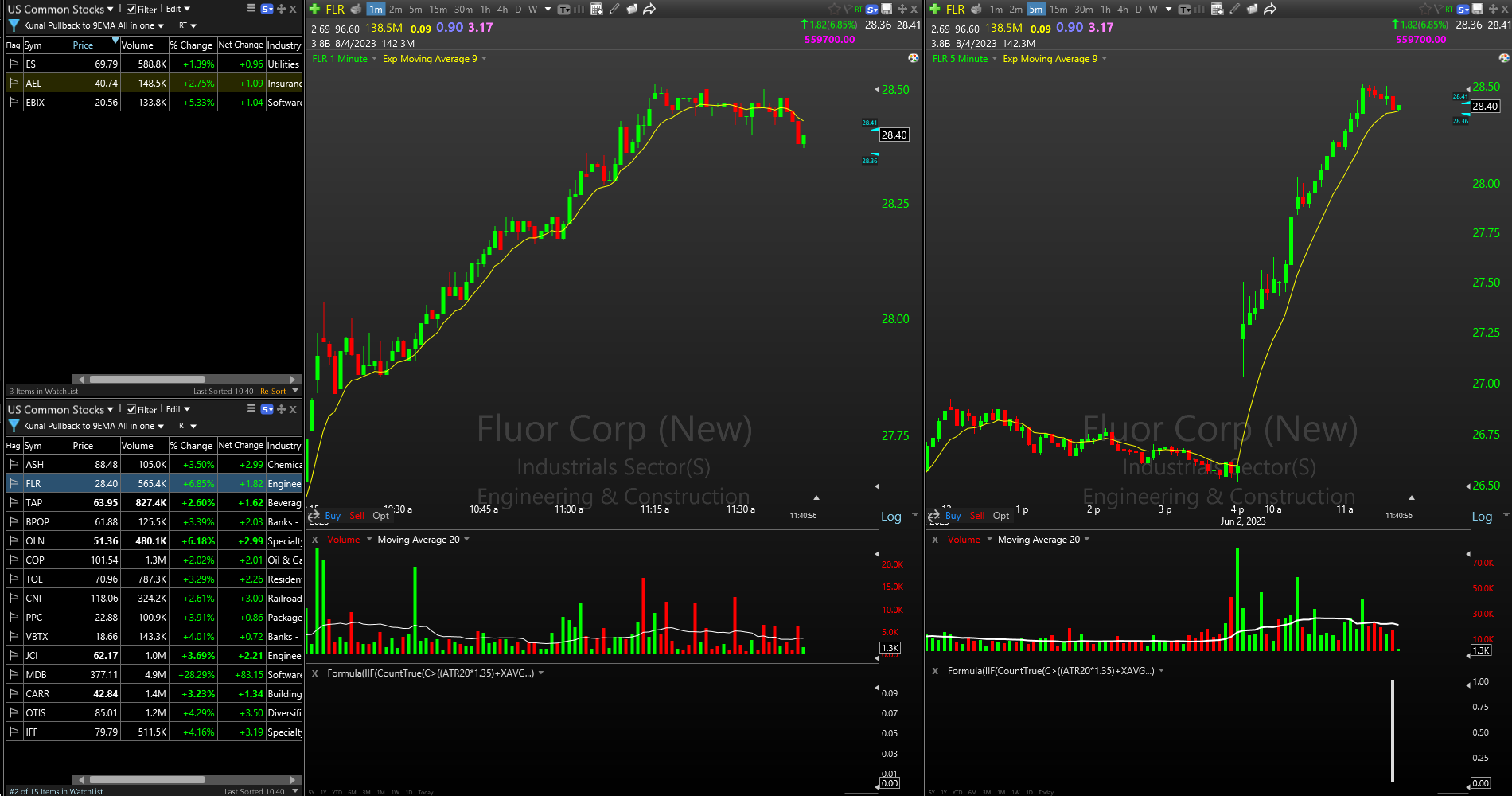 TC2000 Shared Layout from Bulls on Wallstreet